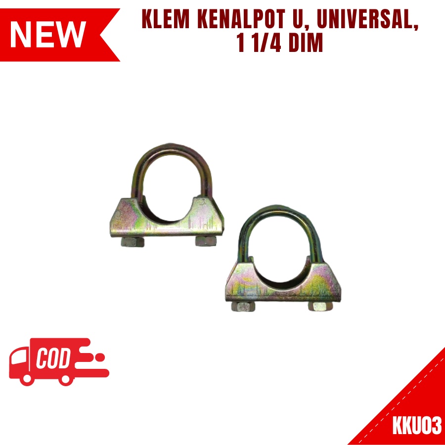 Jual UNIVERSAL Klem Knalpot U ukuran 1 1/4 dim (1 1/4 inch) (32 mm ...