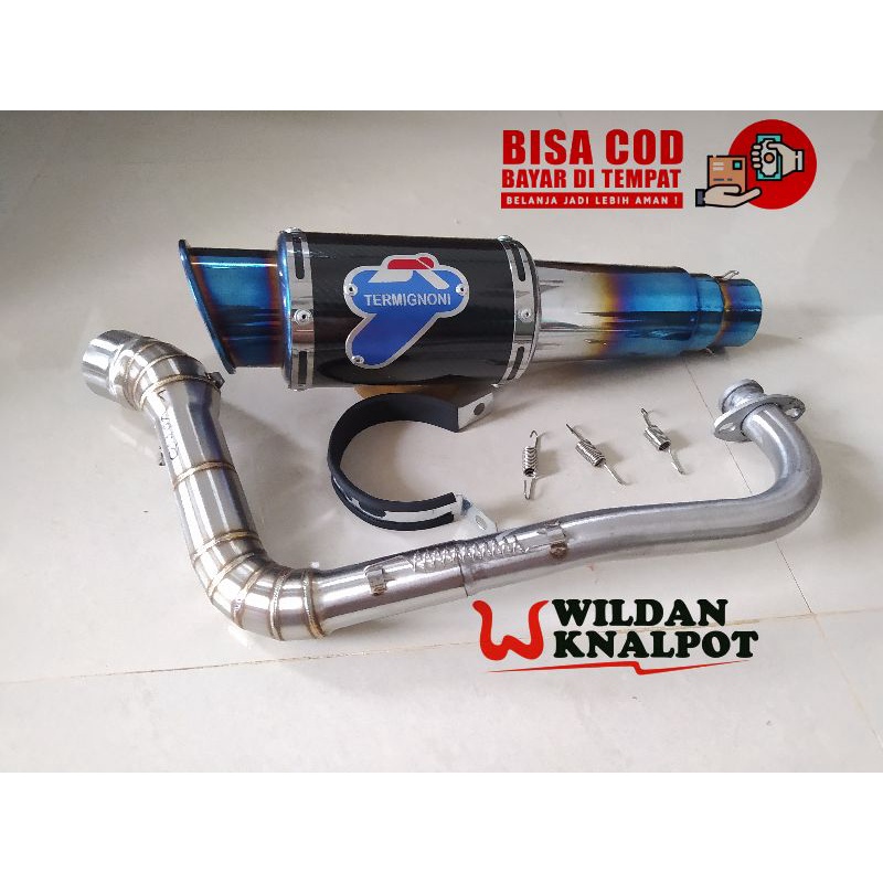 Jual KNALPOT RACING TERMIGNONI FOR NMAX NEW OLD AEROX NEW OLD PCX 150 ...