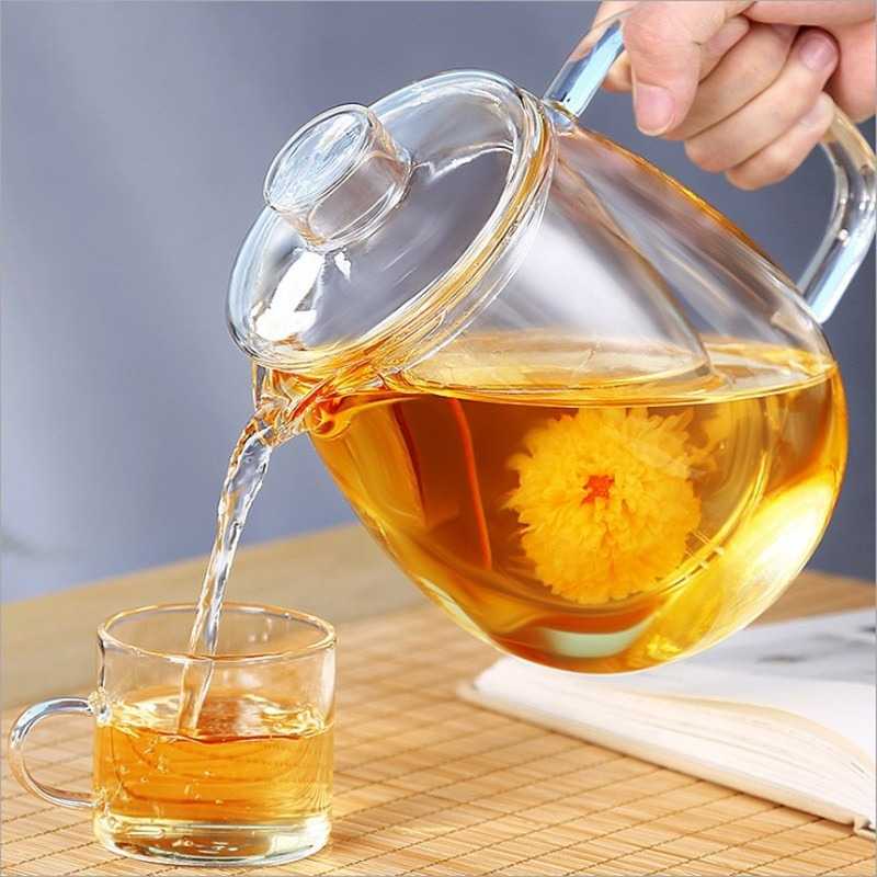 Jual ST-014 GLASS TEAPOT JAPANESE STYLE TEA INFUSE / TEKO PITCHER 1,2 ...