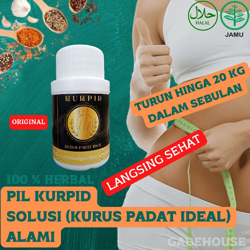 Jual Pil KURPID (Kurus Padat Ideal) Obat Diet/Pelangsing Alami Warisan ...