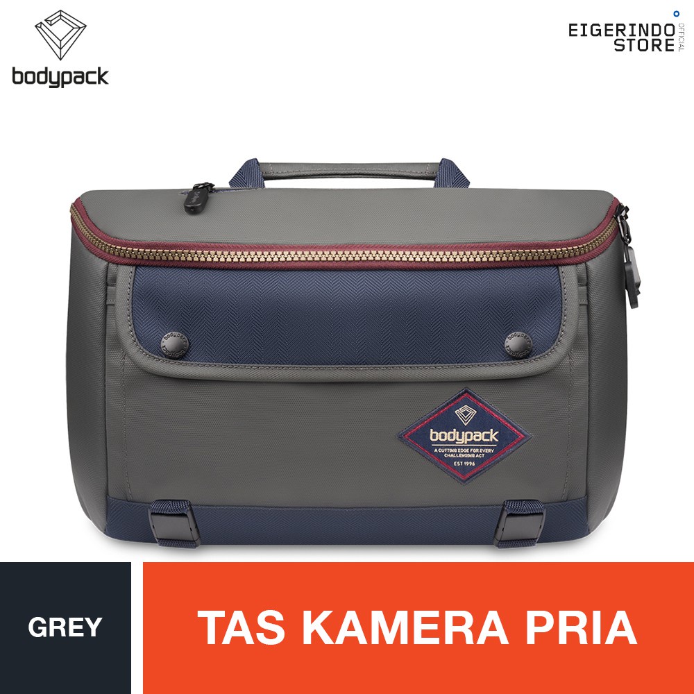 Jual Bodypack Caption Camera Bag - Grey | Shopee Indonesia