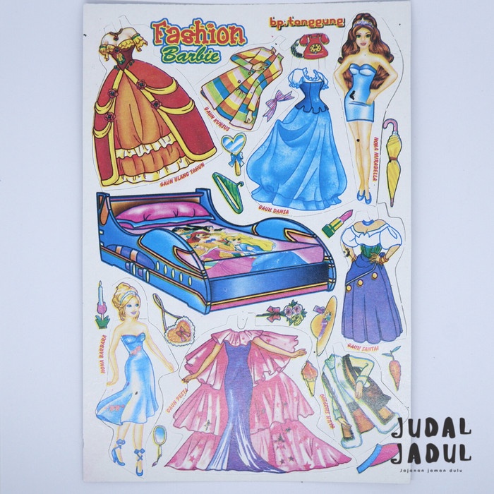 Jual Produk Terbaru Bongkar Pasang Boneka Kertas Barbie Jadul By ...
