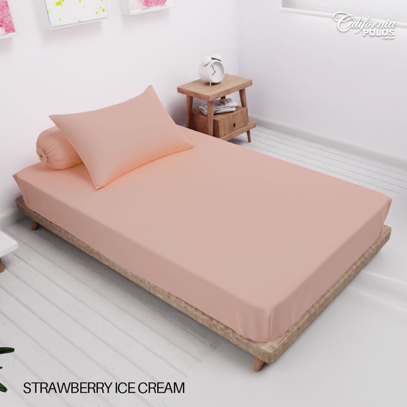 Jual CALIFORNIA Sprei Single Full Fitted Polos Emboss 120x200 ...