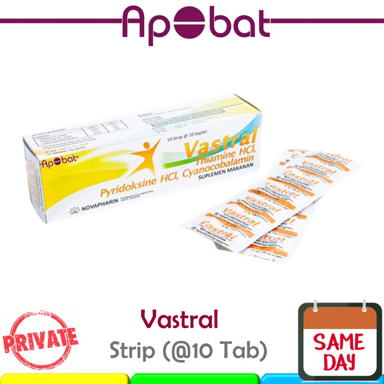 Jual - ApObat - Vastral STRIP isi 10 Tablet Obat Vitamin B Komplek ...