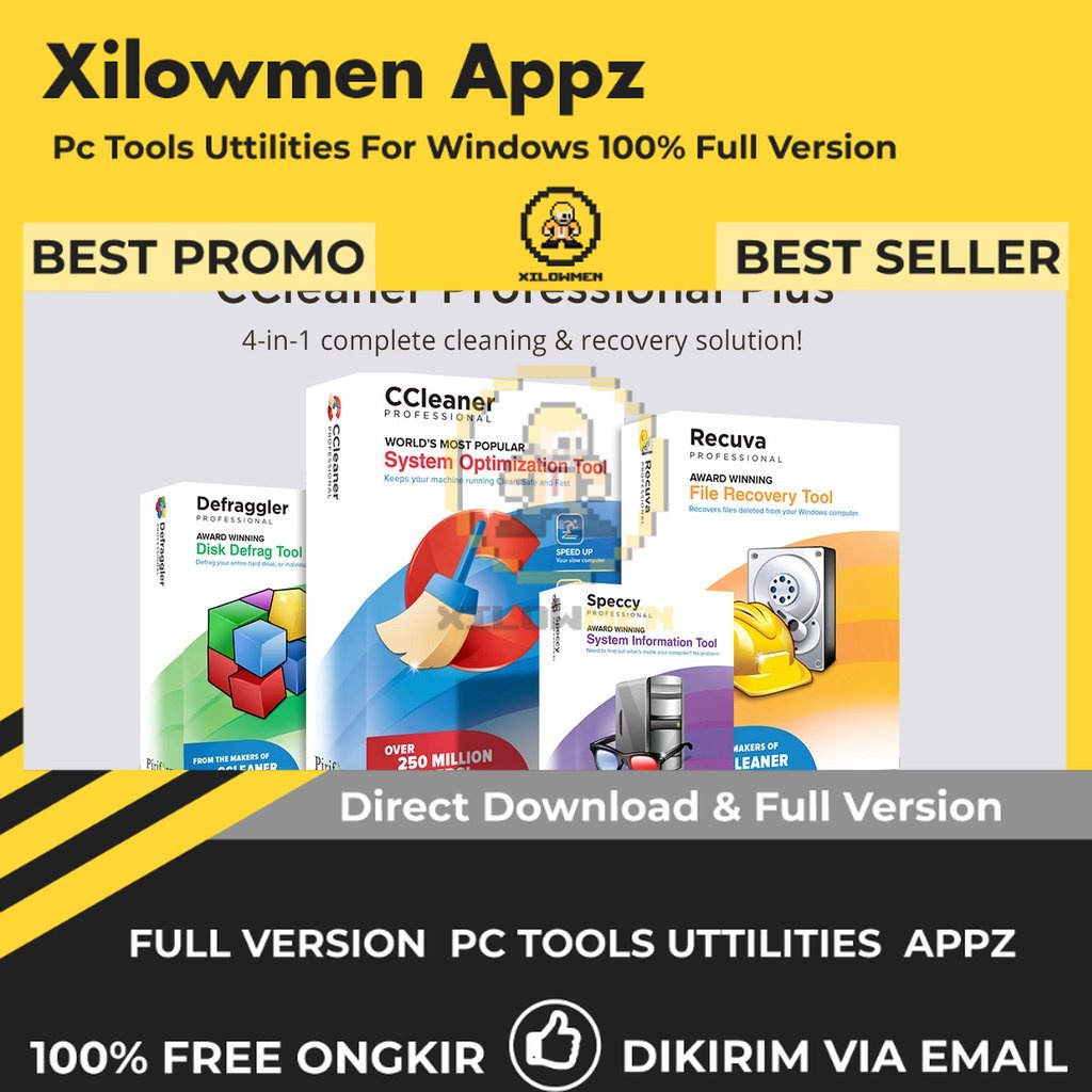 Jual CCleaner Professional Plus Pro - utilitas untuk membersihkan dan ...