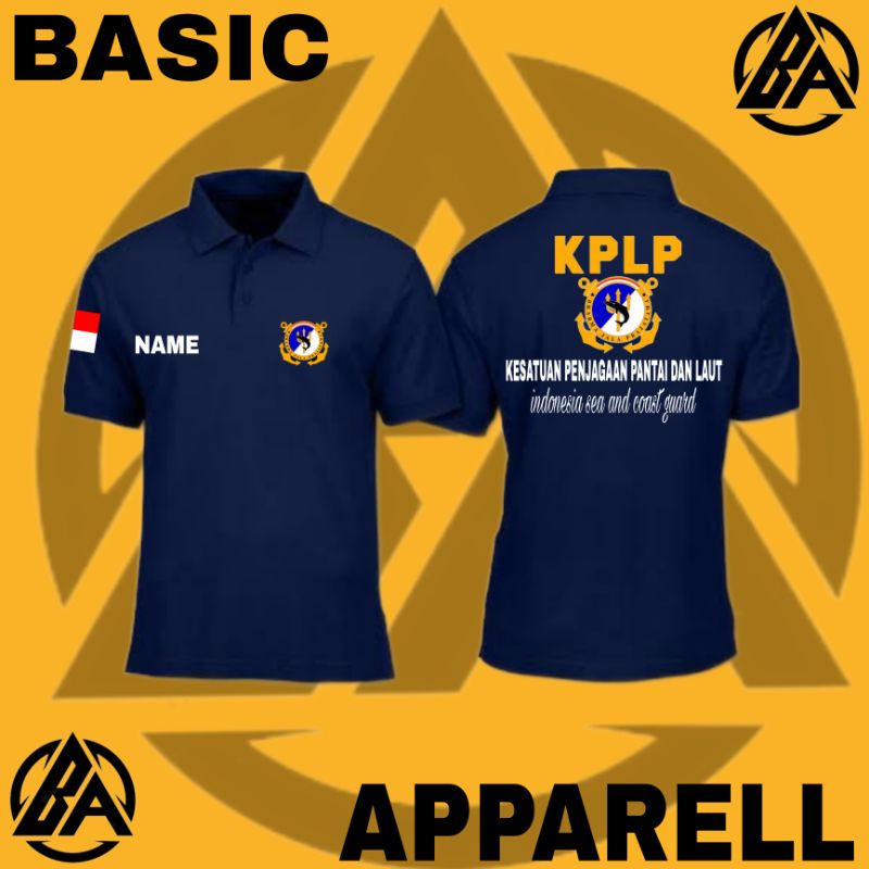 Jual BAJU POLO SHIRT PENDEK COAST GUARD INDONESIA/BAJU POLO SHIRT KPLP ...