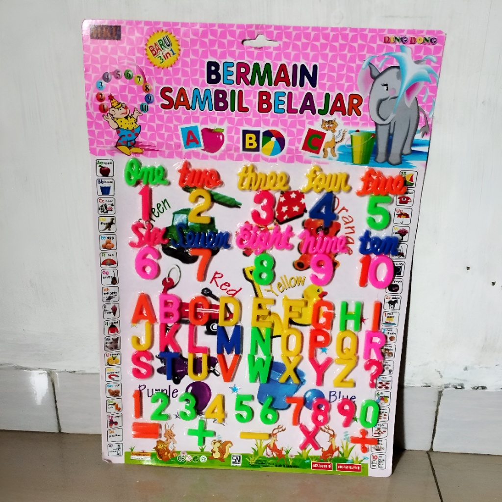 Jual Mainan Anak Alphabet Huruf Dan Angka Bermain Sambil Belajar 3in1 ...