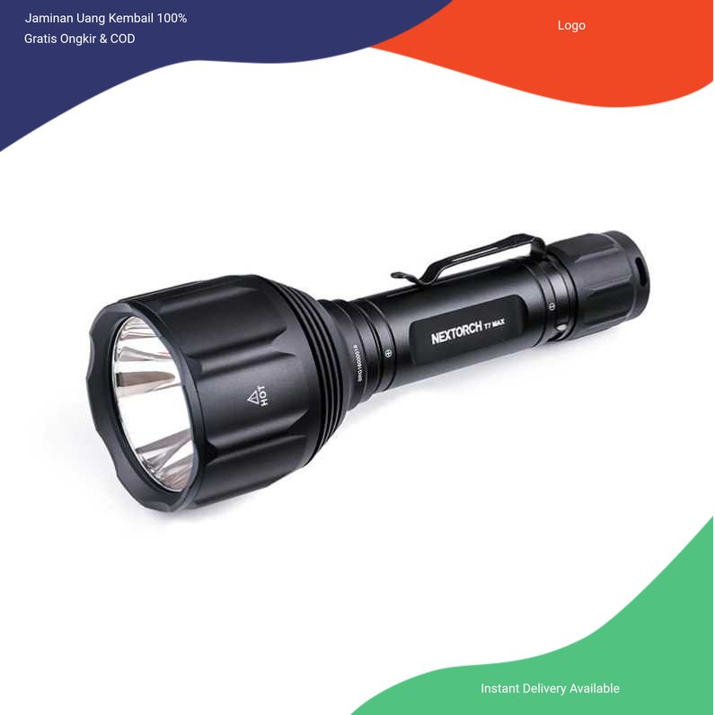 Jual Senter LED Ultra Long Range Flashlight 1200 Lumens - T7 MAX ...