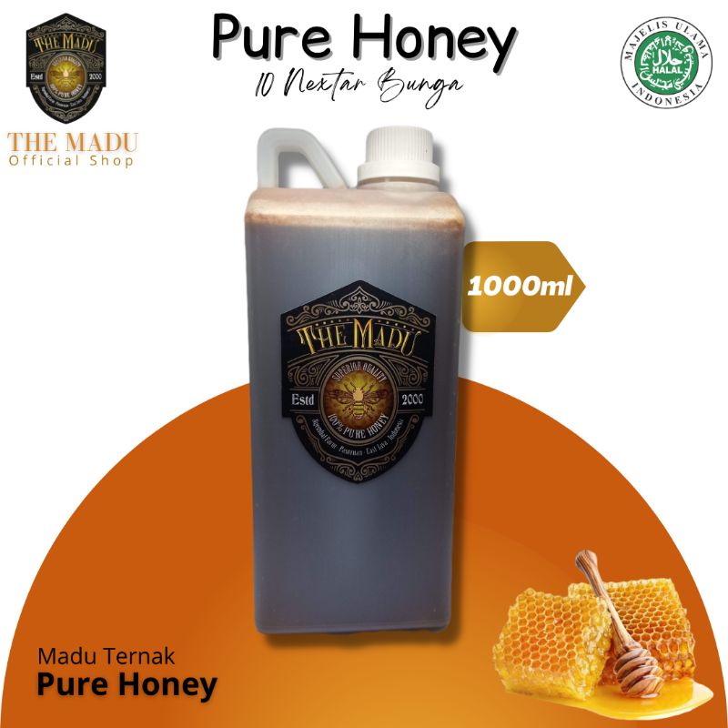 Jual Madu Asli 1liter The madu Original Nextar Bunga | Shopee Indonesia