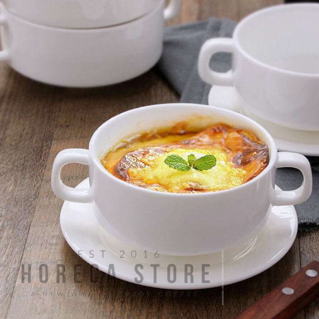 Jual Mangkok Soup Zuppa Soup / Mangkuk Sup Keramik Porcelain Putih ...
