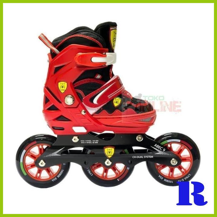 Jual [DST] Sepatu Roda SPEED LYNX SPS65 Semi Speed Inline ( Red ...