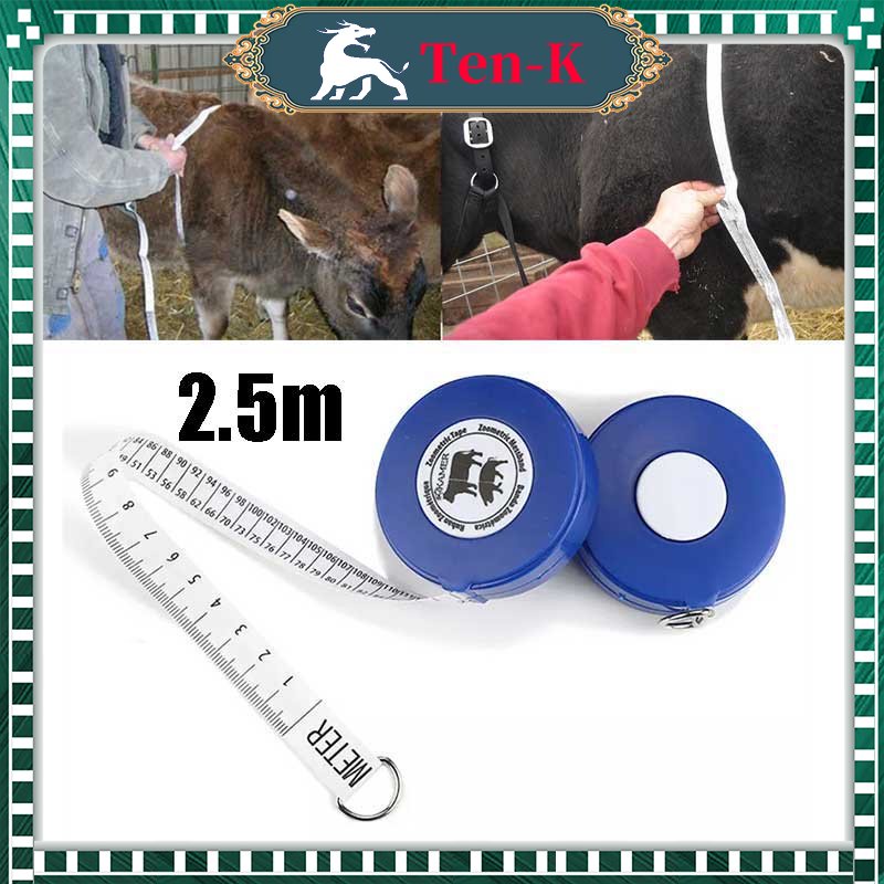 Jual Meteran Sapi 250 cm Untuk Mengukur Lingkar Dada Berat Badan 1 Ton ...