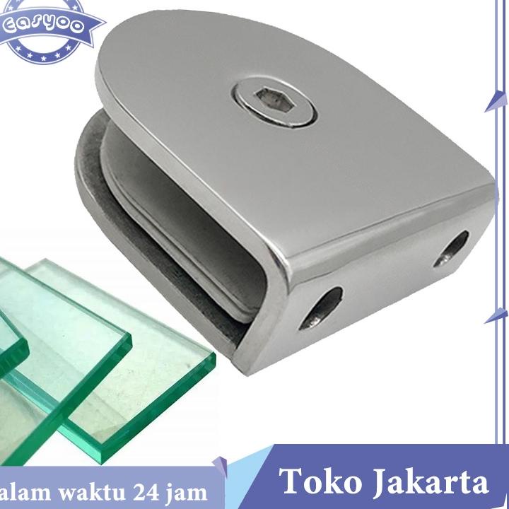 Jual Pro sale Penjepit Kaca Stainless Steel Jepit Kaca Glass Clips ...