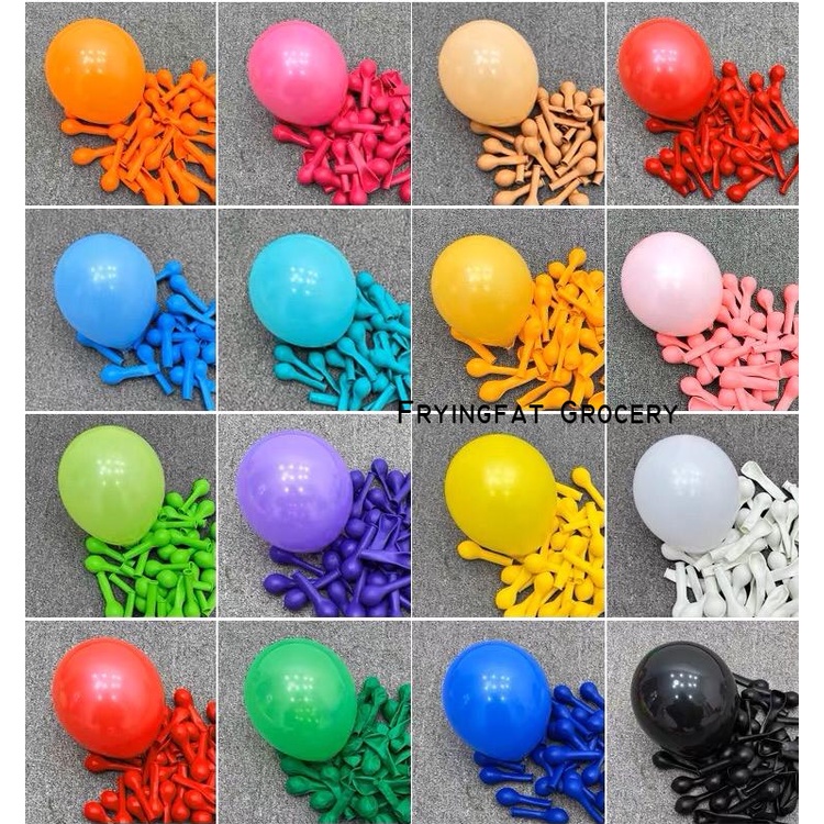 Jual (200pc) Balon Latex Doff Mini 5 inch Harga Per Pack isi 200 ...