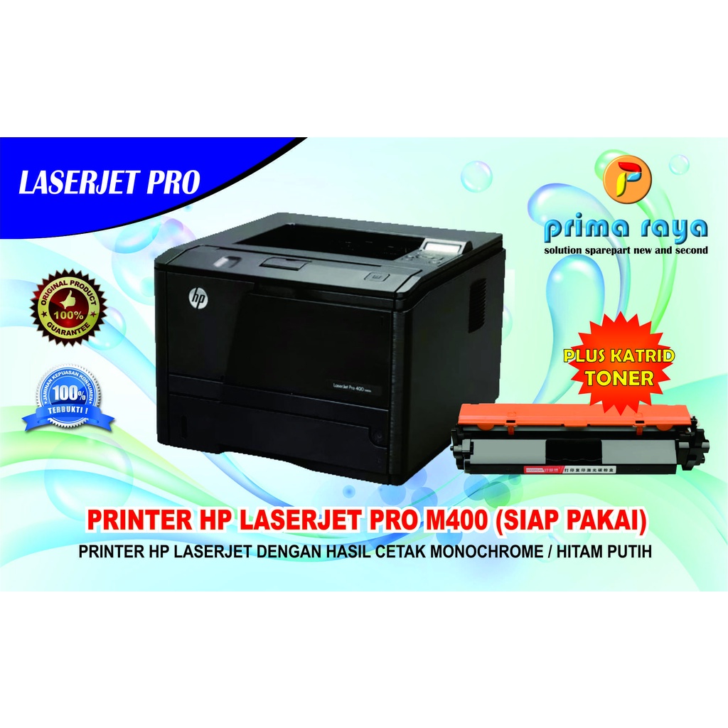 Jual Printer HP LaserJet Pro M400 Second Siap Pakai - Unit Mulus 99% ...