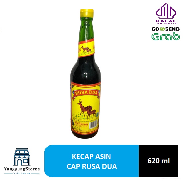 Jual Kecap Asin Singkawang Kalimantan Cap Rusa Dua Botol 620 ml ...