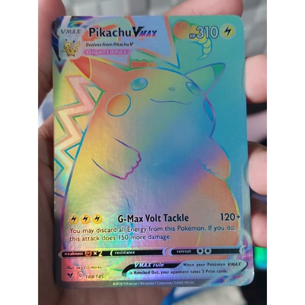 Jual KARTU POKEMON DUMMY RAINBOW VMAX HOLOGRAM ENGLISH VERSION | Shopee ...