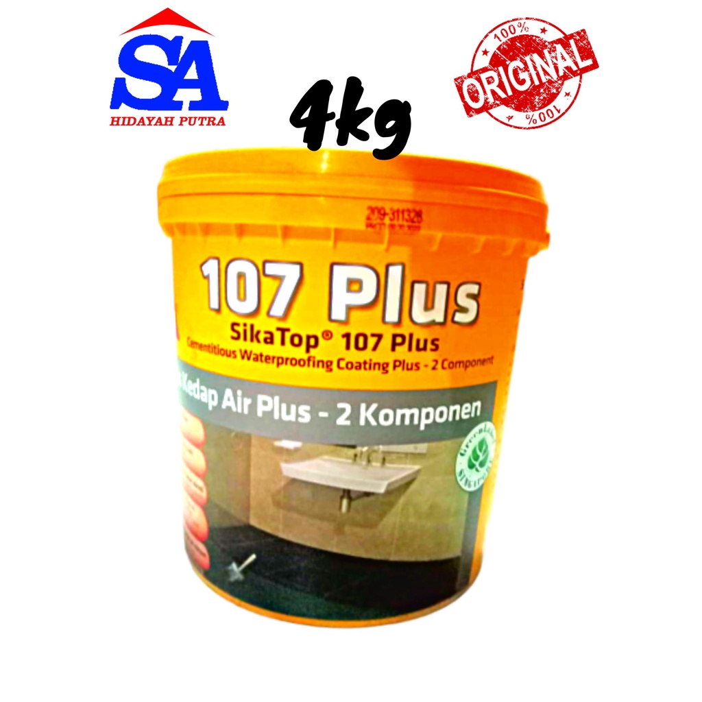 Jual SIKA PELAPIS ANTI AIR 4KG SIKA 107 PLUS SIKA TOP 2 KOMPONEN CEMENT ...