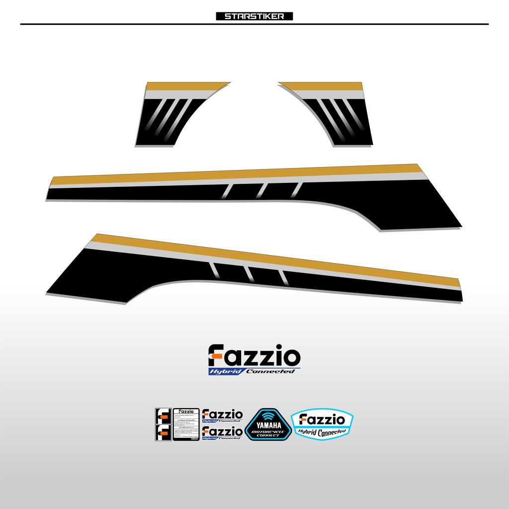 Jual FZ3 / STRIPING / STICKER FAZZIO / STIKER LIST SIMPLE POLOS / GARIS ...