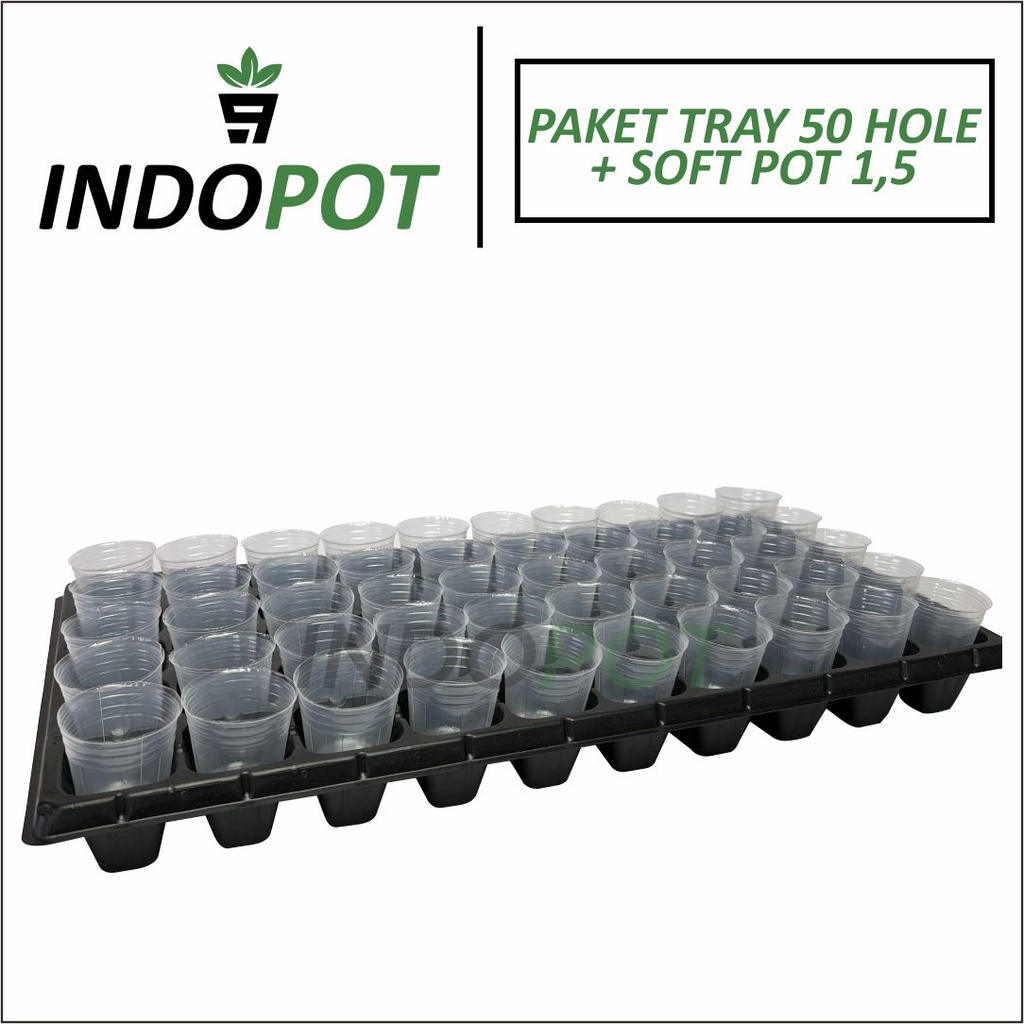 Jual Paket 1 Tray isi 50 Hole + Softpot 50 PCS | Paket Softpot 1,5inch ...