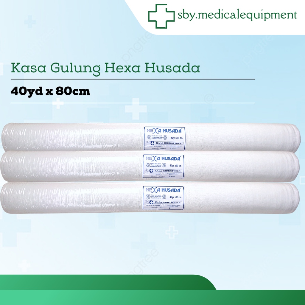 Jual Kasa Gulung Besar Hexa Husada 40x80 Kassa Perban Gulungan Roll ...