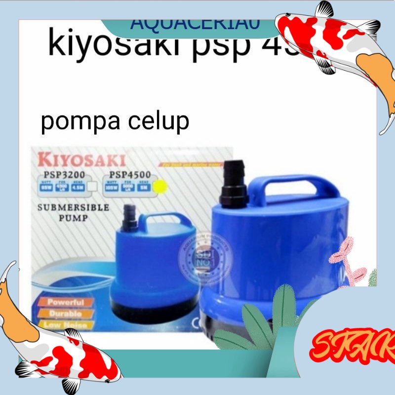 Jual kiyosaki psp 4500 water pump pompa celup air kolam ikan power head ...