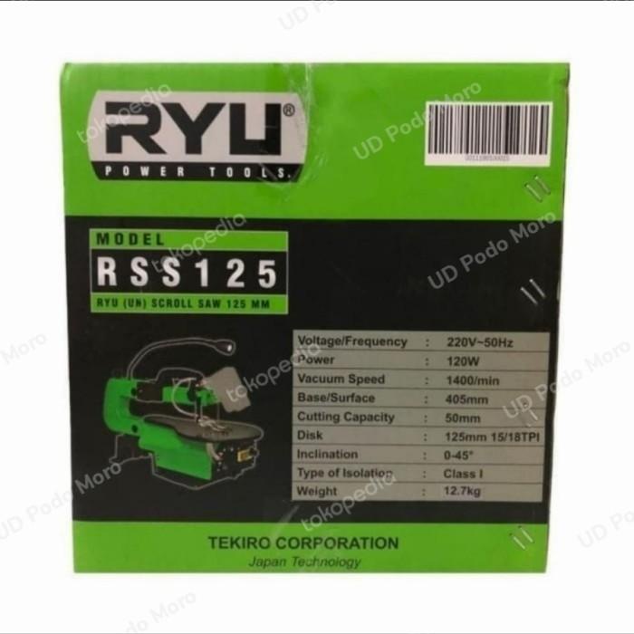 Jual Ryu Mesin Scroll Saw Rss 125 Rss125 Gergaji Ukir Kayu Triplek ...