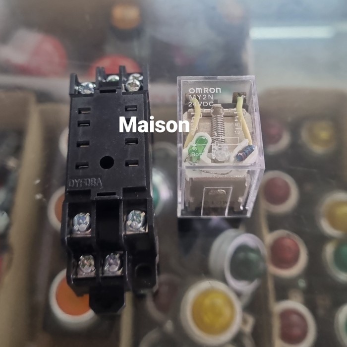 Jual OMRON Relay MY2N 24VDC Ori jepang + socket - relay + socket | Shopee Indonesia