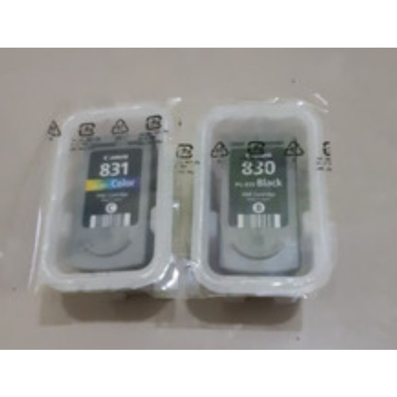 Jual Cartridge bekas canon 830 black dan 831 color belum pernah refil ...