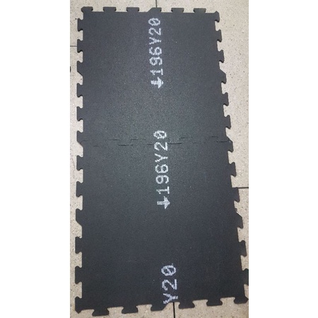 Jual Karpet Karet Lantai Gym Fitness Rubber Flooring Puzzle Hitam 8mm ...