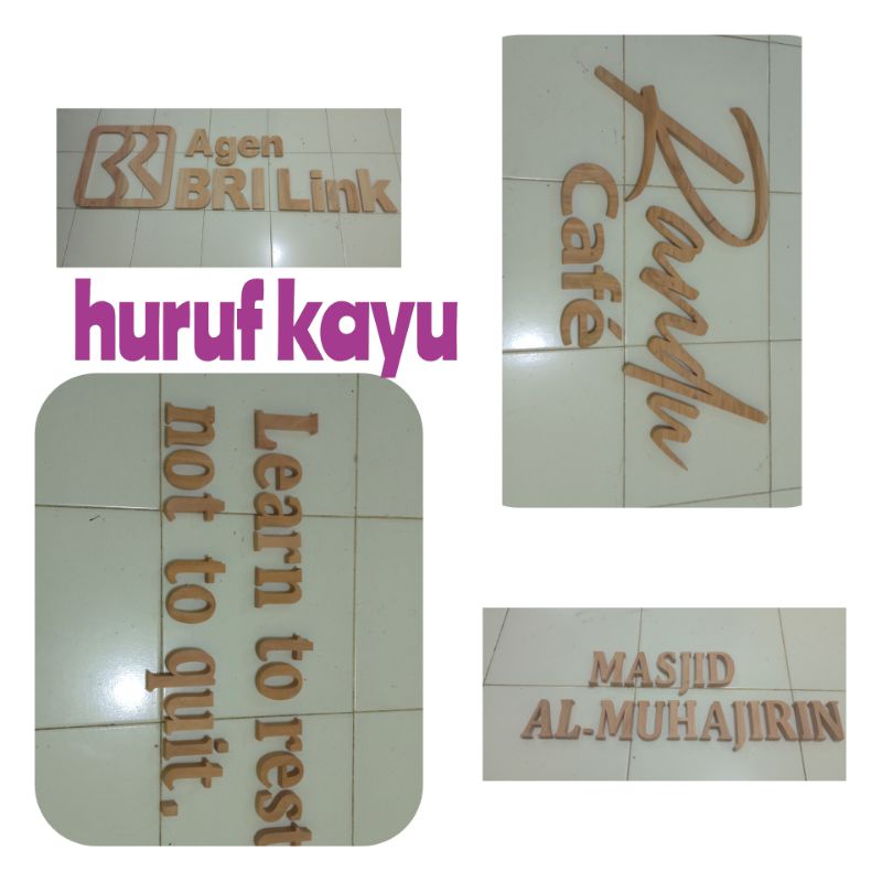 Jual Huruf Kayu Satuan. | Shopee Indonesia