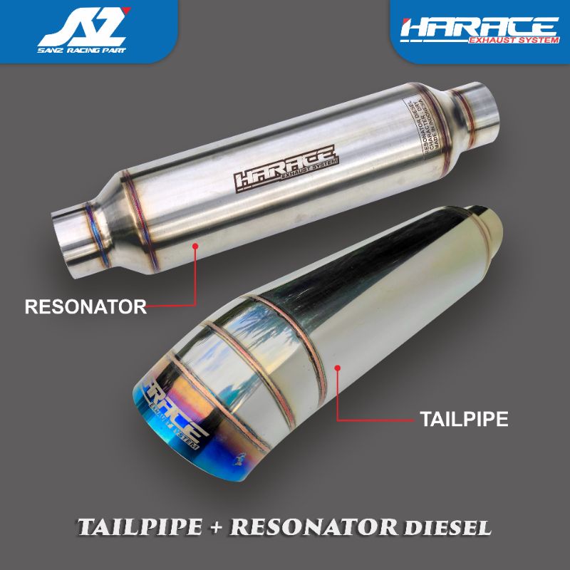 Jual KNALPOT MOBIL DIESEL RACING HARACE EXHAUST MUFFLER TAILPIPE BIRU ...