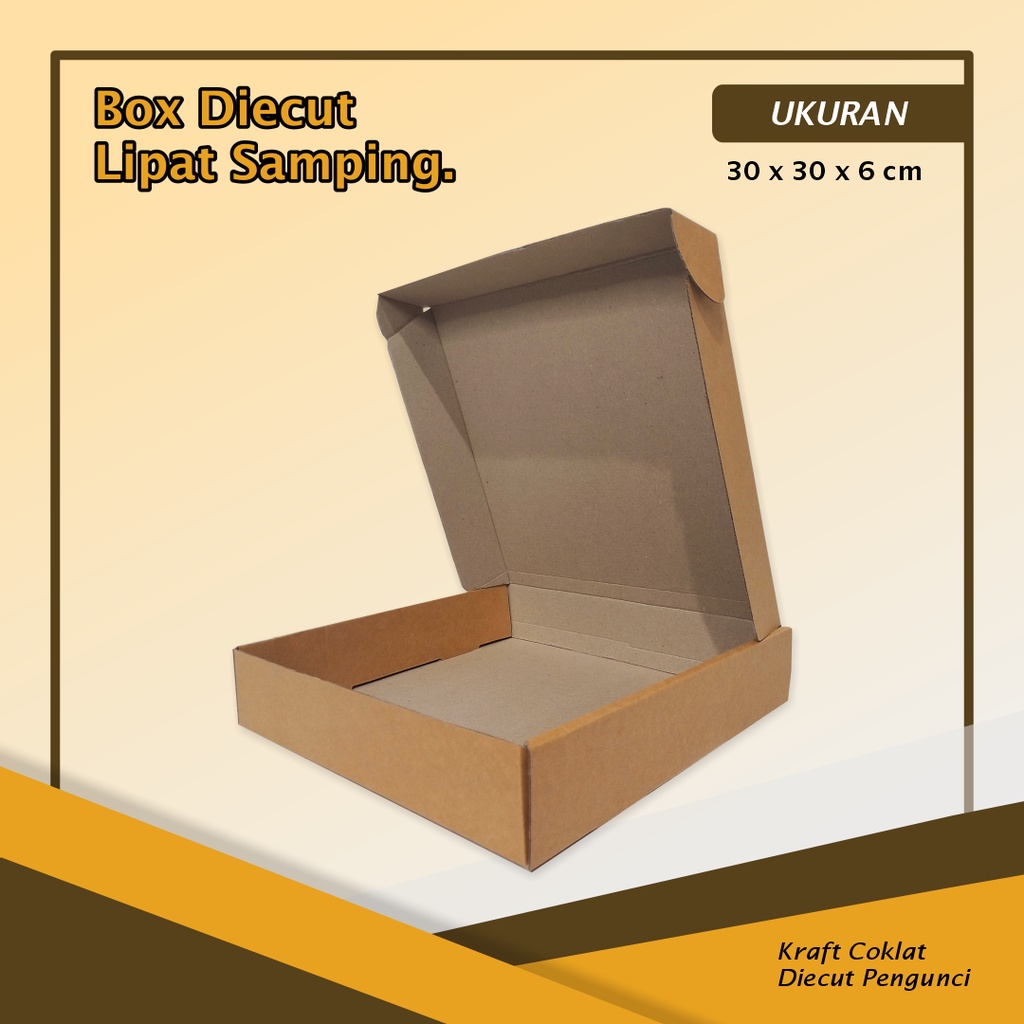 Jual BOX / KARDUS - Box Hampers - Ukuran 30 x 30 x 6 Cm - Bisa Custom ...