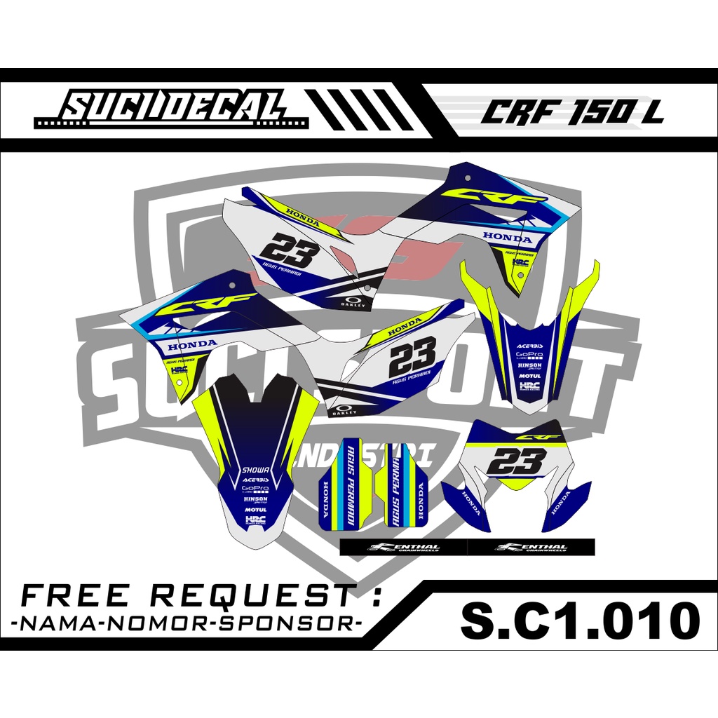 Jual DECAL STIKER CRF 150 L FULL BODY (S.C1.010) | Shopee Indonesia