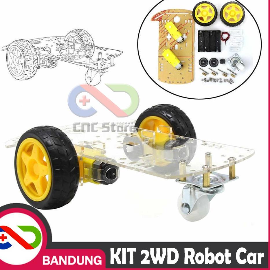 Jual MEN SALE KIT SMART CHASSIS 2WD ROBOT CAR FRAME MOBIL ARDUINO ...