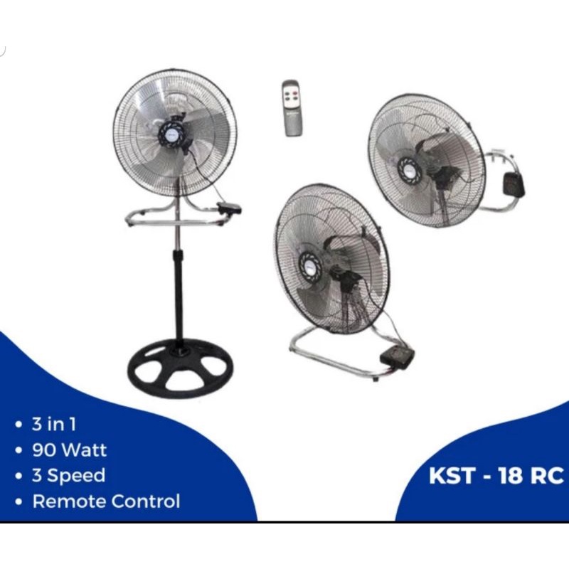 Jual MIYAKO : KST18RC KIPAS ANGIN TORNADO BESI 3 IN 1 REMOTE DESK ...