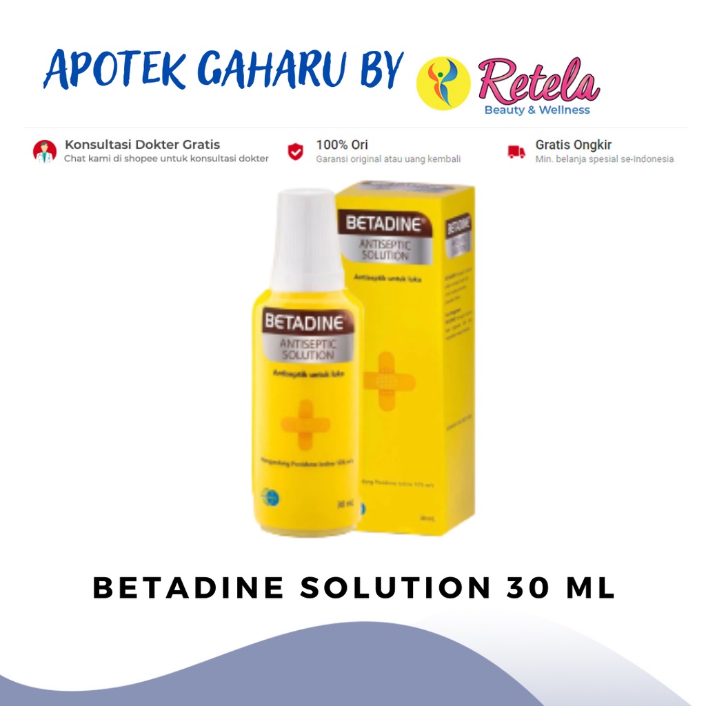 Jual BETADINE ANTISEPTIC SOL 30ML | Shopee Indonesia