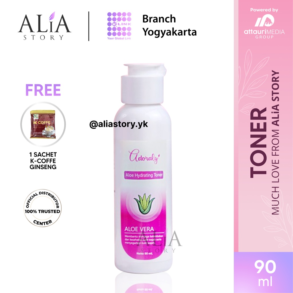 Jual Adoraly Skincare Aloe Hydrating Toner | Original by Alia Story ...