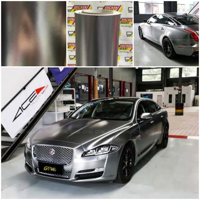 Jual Sticker Wrap Car Premium Titanium Grey Satin Metalic 50cm | Shopee ...