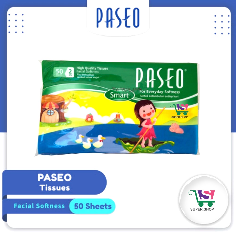 Jual Tisu Paseo Smart Facial Tissue Wajah 50 Sheets | Shopee Indonesia