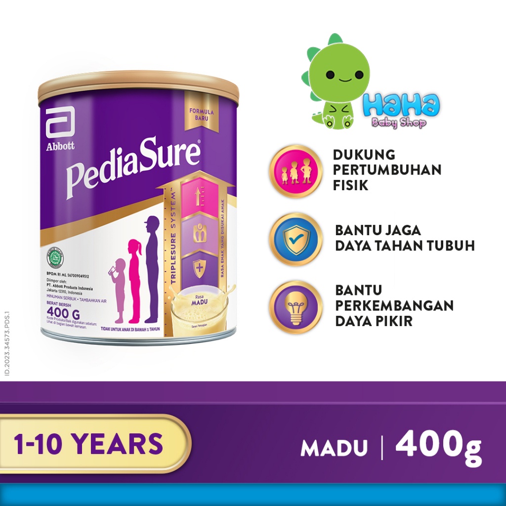 Jual PEDIASURE TRIPLESURE CLASSIC MILKY MADU VANILA COKLAT 850Gr/ 400Gr / 200gr | Shopee Indonesia