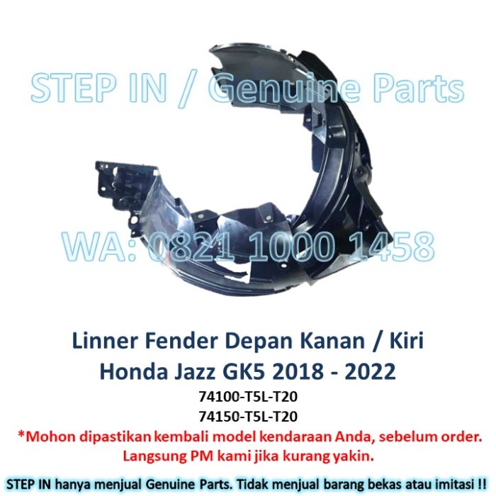 Jual Linner Inner Fender DEPAN Honda JAZZ GK5 2018 2019 2020 2021 2022 ...