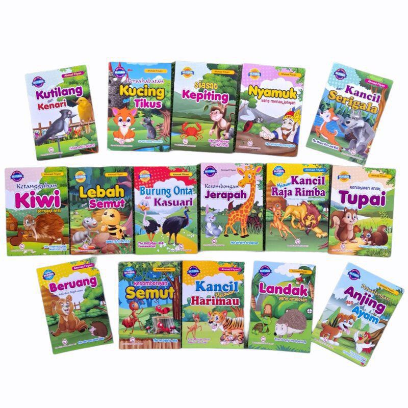 Jual (Original) 1 Set Lengkap Fabel Isi 16 Buku Full Color Bergambar ...