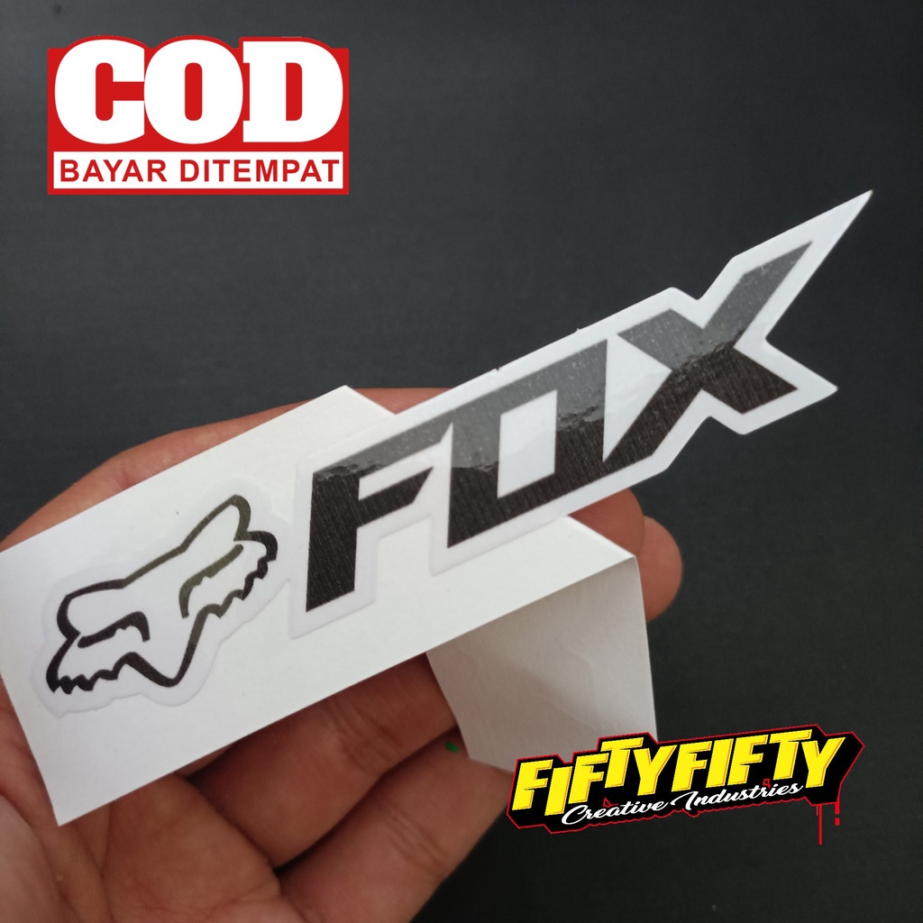 Jual Stiker Print Cut FOX Stiker Printing Laminasi Glossy Stiker Motor ...