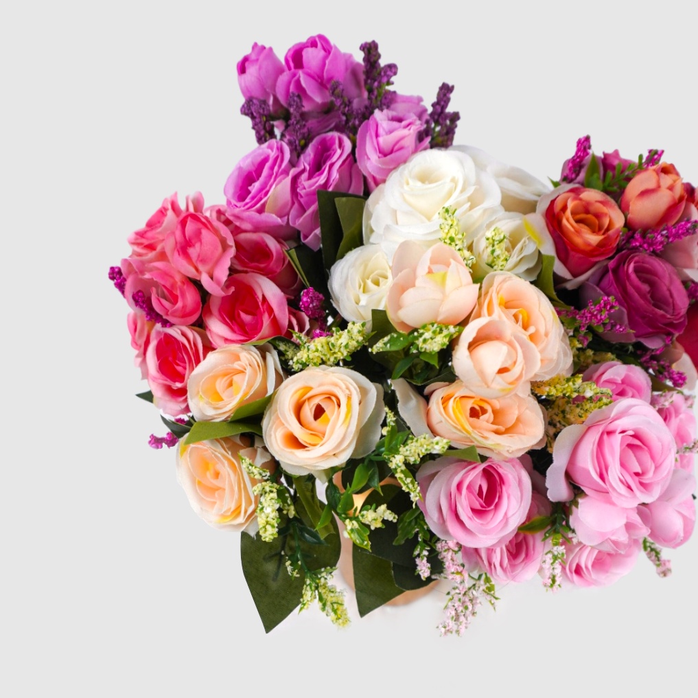 Jual Bunga Artificial Mawar English Rose Bunch Fwr Dekorasi Hias Bunga ...