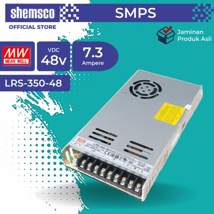 Jual SMPS Meanwell 48v DC 7.3A Switching Power Supply Mean Well LRS-350-48 | Shopee Indonesia