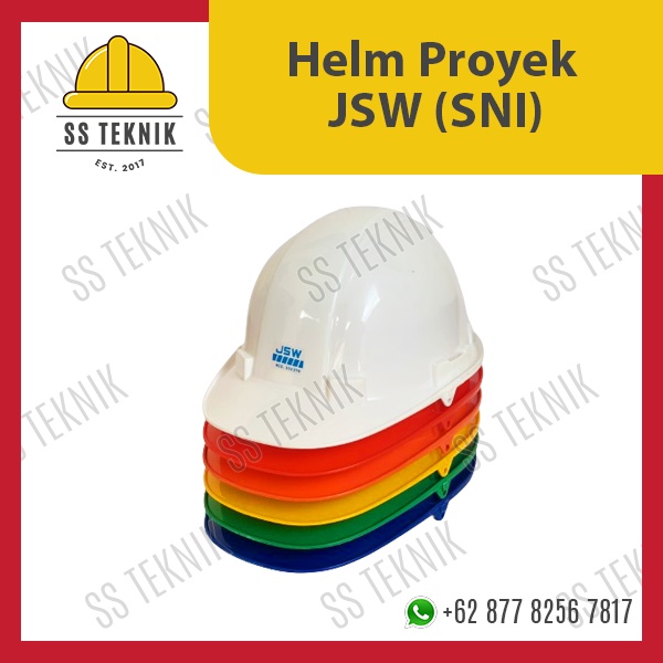 Jual Helm Proyek Safety JSW (SNI) + Tali Dagu | Shopee Indonesia