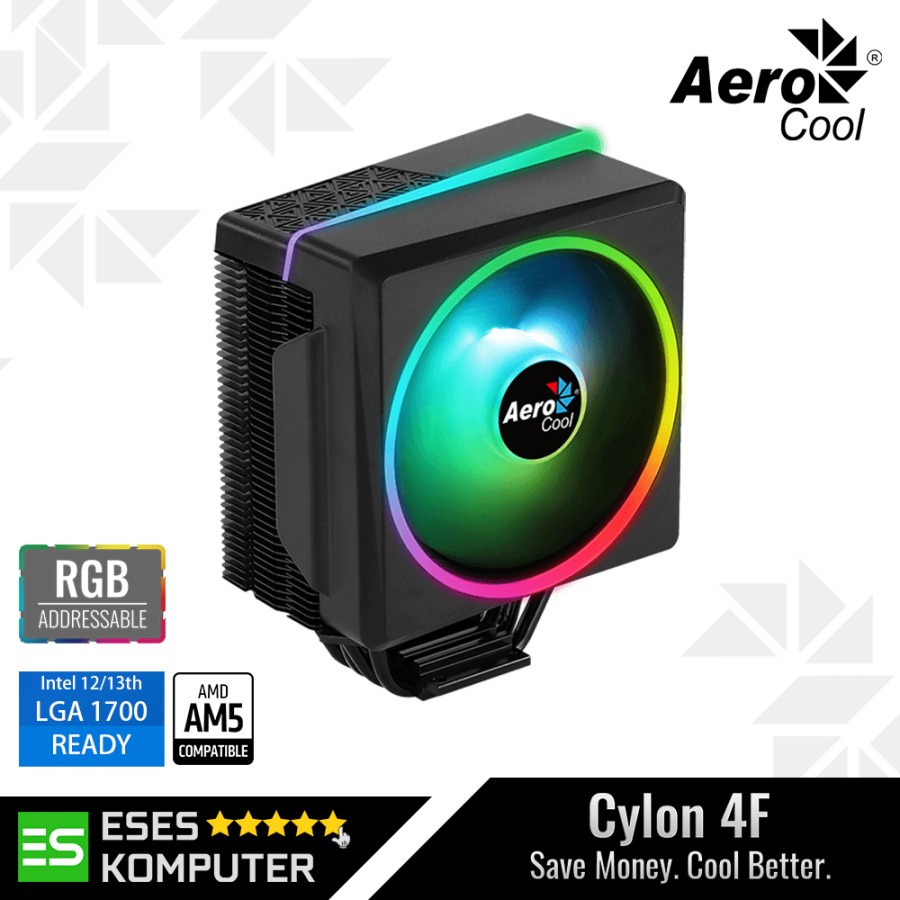 Jual HSF Aerocool Cylon 4F ARGB PWM 120mm CPU Air Cooler Intel / AMD ...