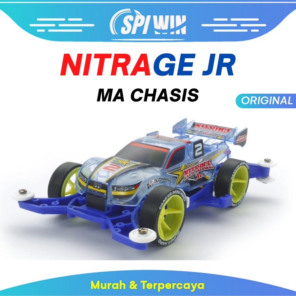 Jual Tamiya ORIGINAL Nitrage Jr. Clear Blue MA Chassis MINI 4WD ...