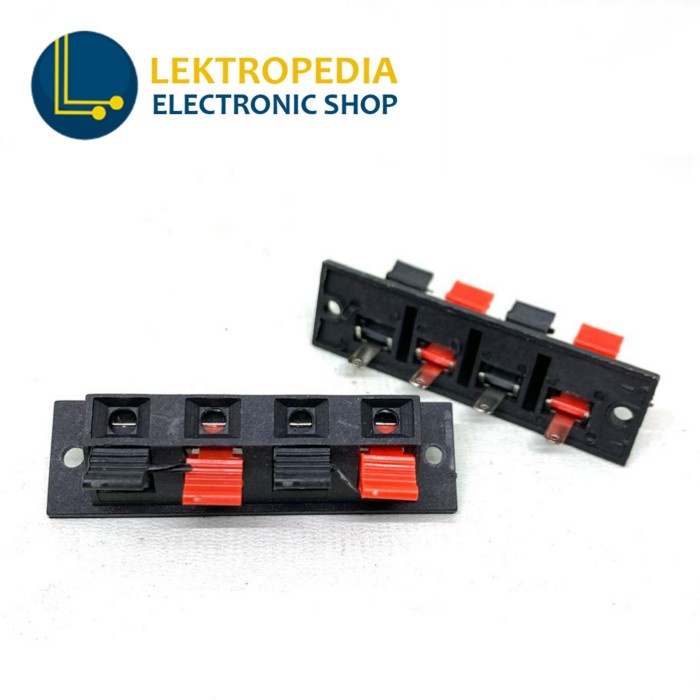 Jual Terminal Speaker 4 pin Tipis KECIL Jepit 4p 4pin 4 p Box Kabel ...